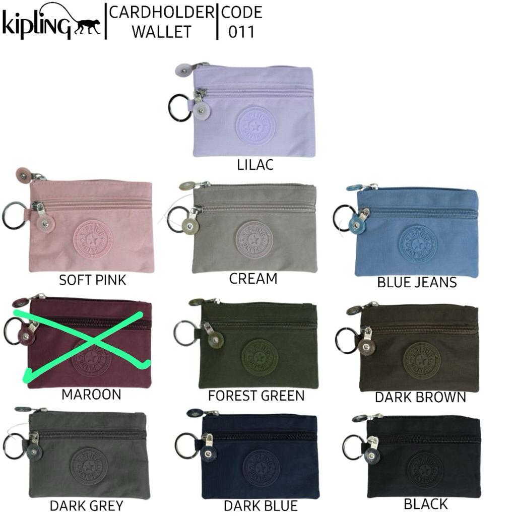 Card Wallet / paracute Coin Wallet / Kipling Wallet 011 | Shopee ...