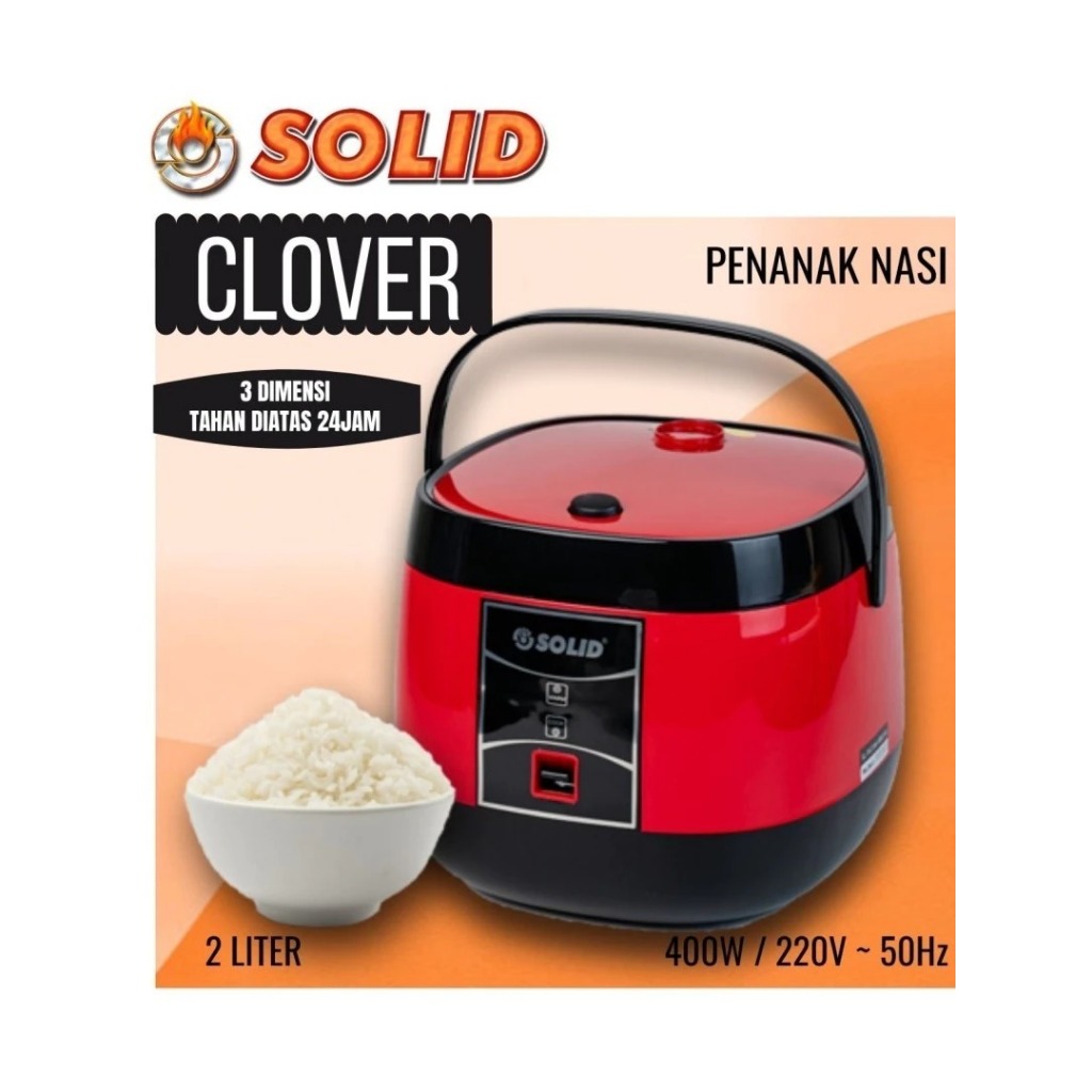 SOLID CLOVER 2 Liter Magic Com Rice Cooker | Shopee Philippines