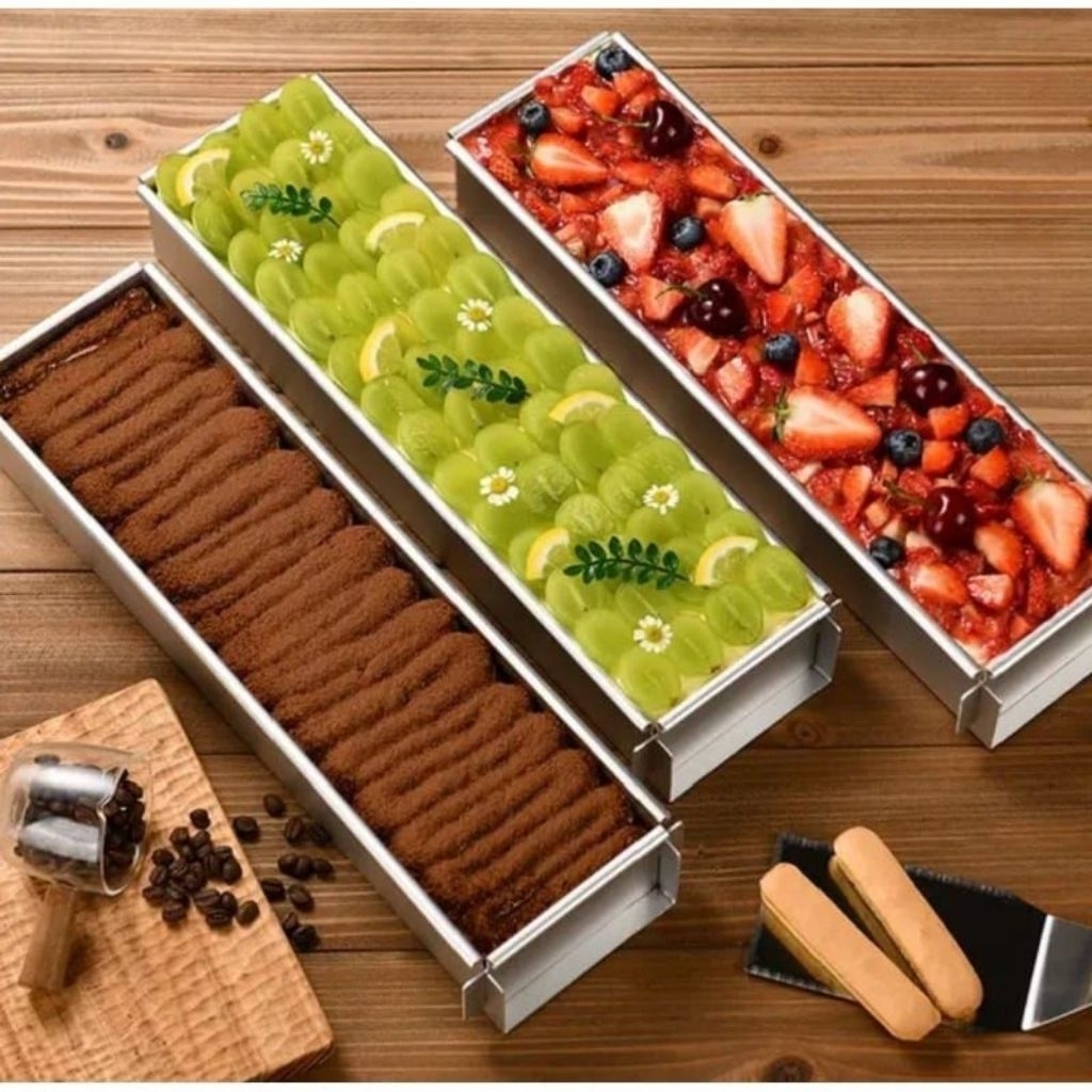1 SET TIRAMISU SHAPE AND SODOKAN PAN / ALUMINUM MATERIAL / TIRAMISU ...