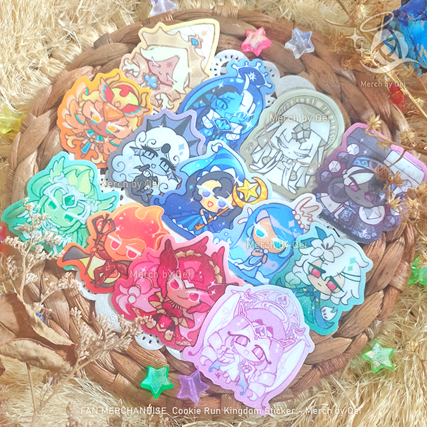 [BUNDLE] COOKIE RUN KINGDOM Vinyl Sticker Fanart Merchandise Sticker ...