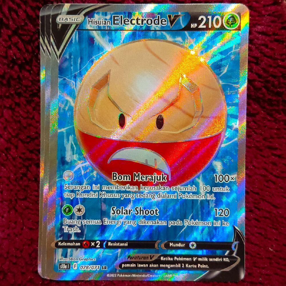 Hisuian Electrode V SR s10a - Pokemon TCG Indonesia foil holo | Shopee ...