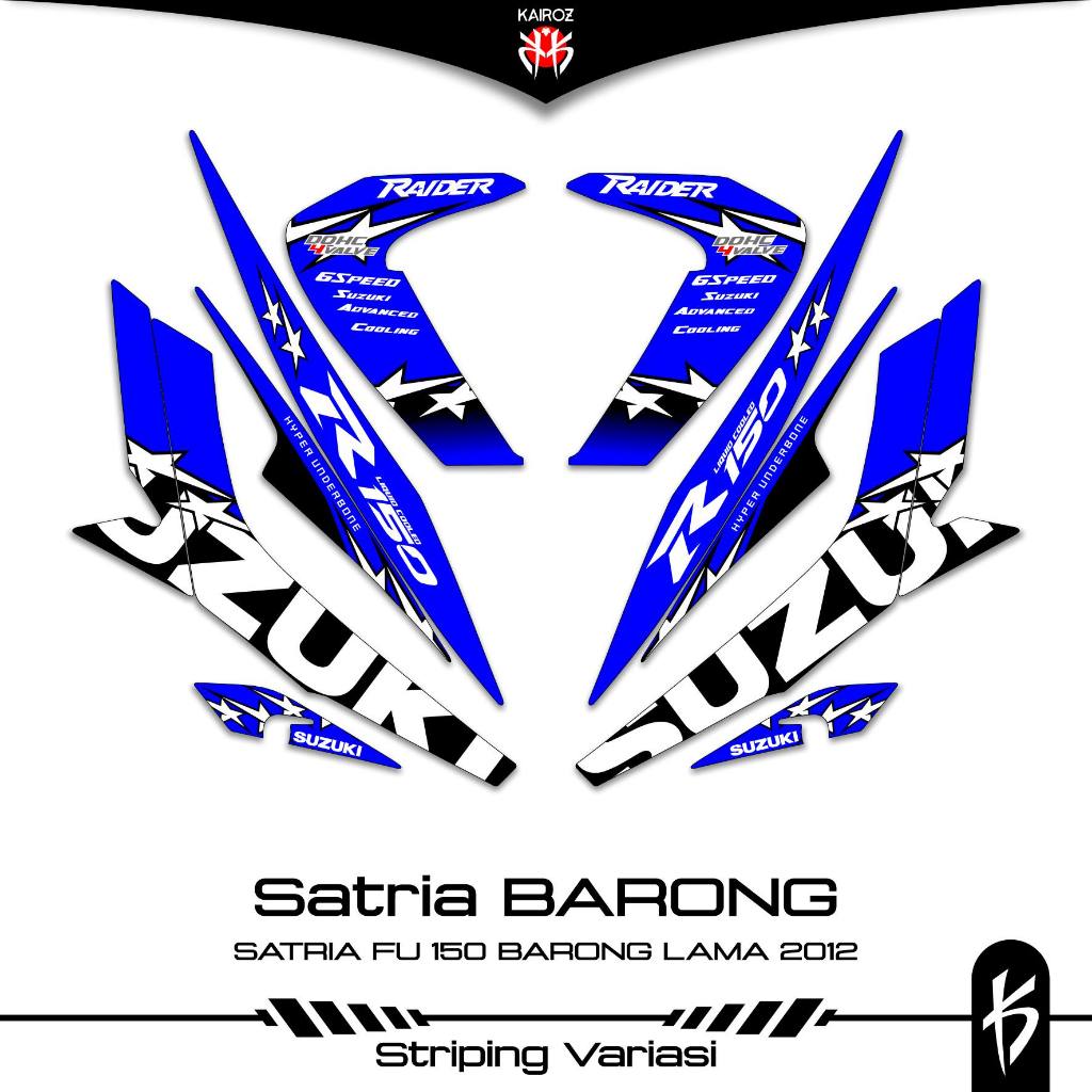 STRIPING SUZUKI SATRIA FU BARONG LAMA 150 SKU 18 STICKER RAIDER F150 ...