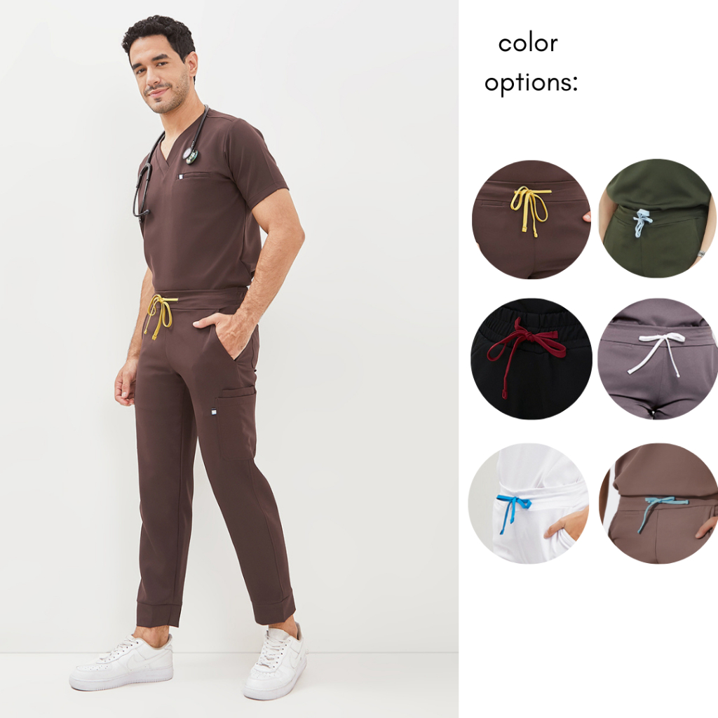PRIVE SERIES MEN Neutral Colors Medical Scrubs | Shopee Philippines