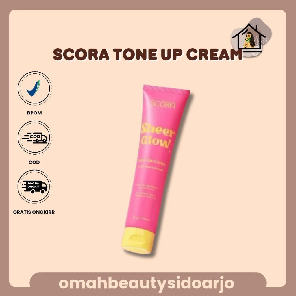 SCORA Sheer Glow Tone Up Cream 20gr and 30gr Tone up cream with ...