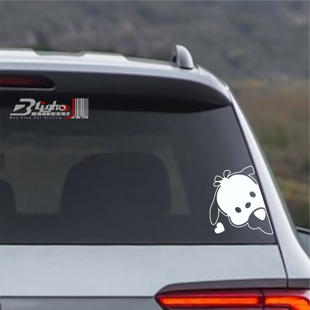 BLIGHOO Cutting Sticker Pochacco Peeking 20cm Cool Car Sticker Cute ...