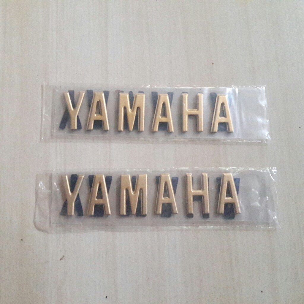 MOTORCYCLE embossed STRIPING EMBLEM STICKER YAMAHA WRITING LOGO ...