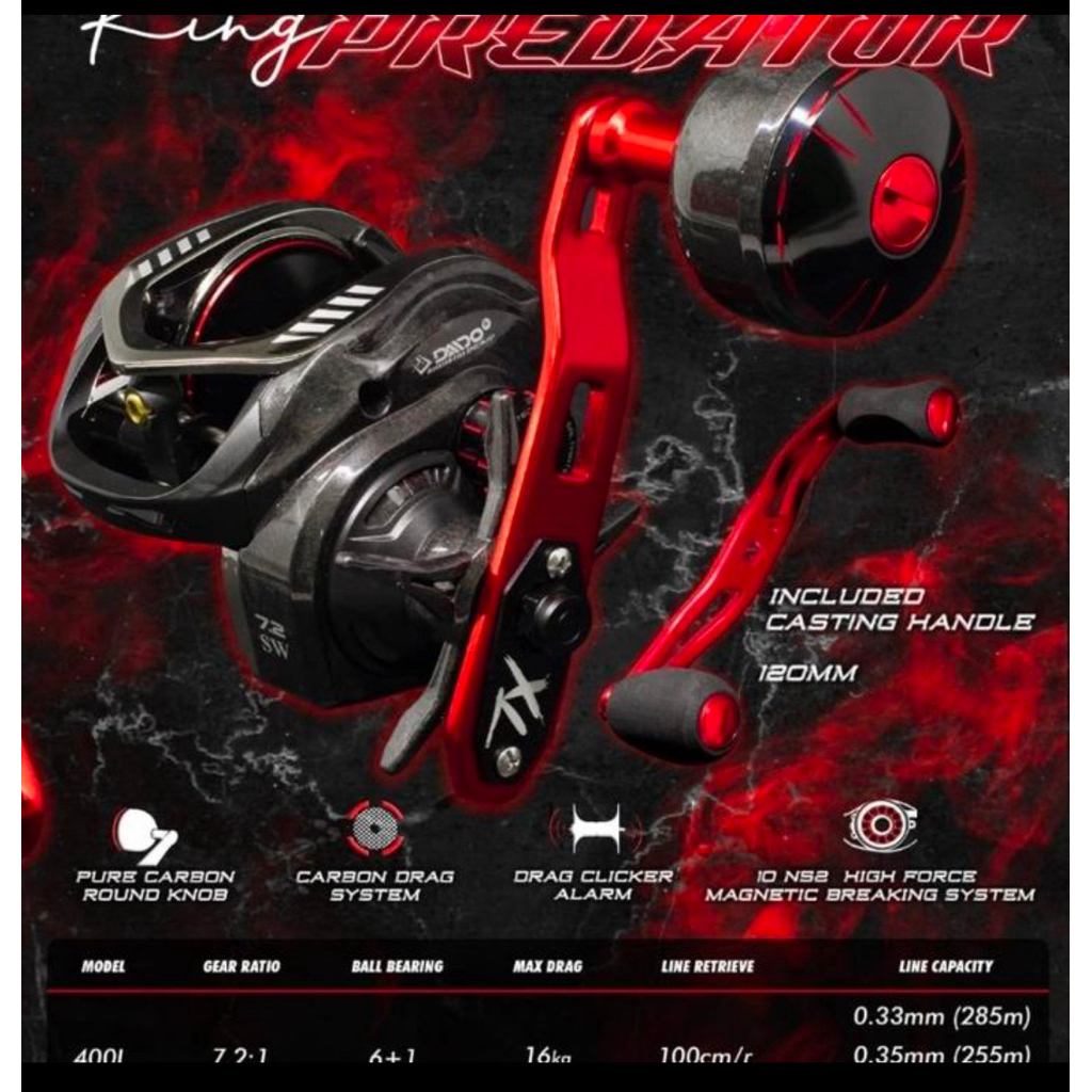 KING PREDATOR REEL 400L | Shopee Philippines