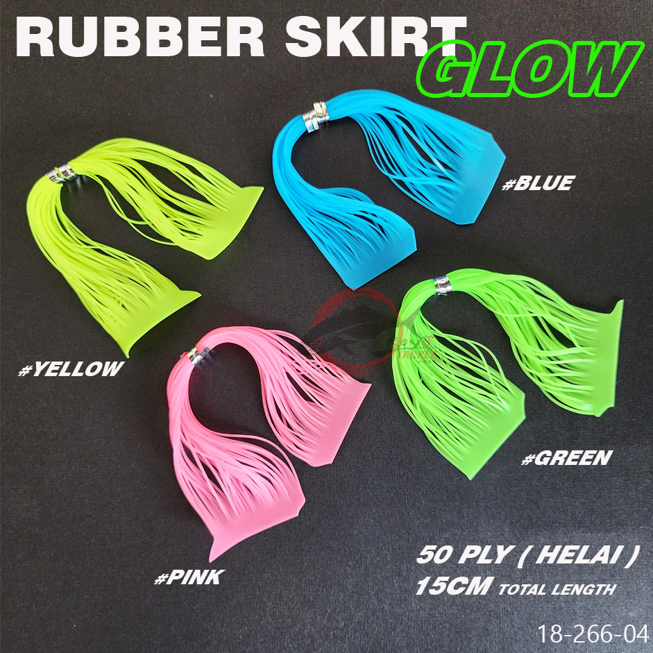 GLOW SKIRT / RUBBER SKIRT GLOW / RUBBER ASSIST HOOK | Shopee Philippines