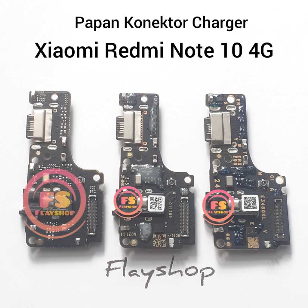 XIAOMI REDMI NOTE 10 4G CHARGER CONNECTOR ORI CAS CONNECTOR BOARD + IC ...