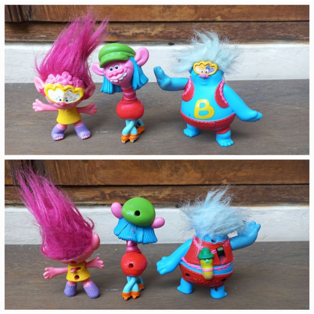 Figure toy set Trolls World Poppy Trolls, Cooper and Biggie Original ...