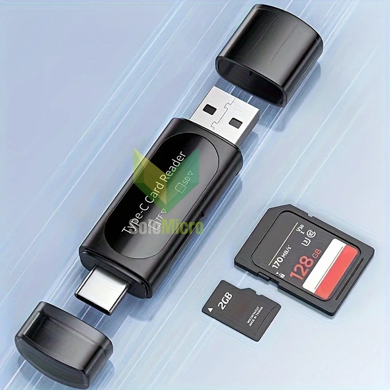 CARD Reader 4in1 USB 2.0 USB Type C 3.0 OTG SD Card MicroSD - INU60 ...