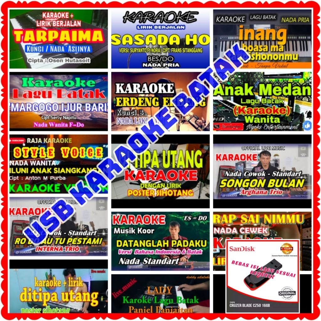 USB KARAOKE MP4 BRICK SONGS-FLASHDISK FULL KARAOKE BRICK SONGS ...