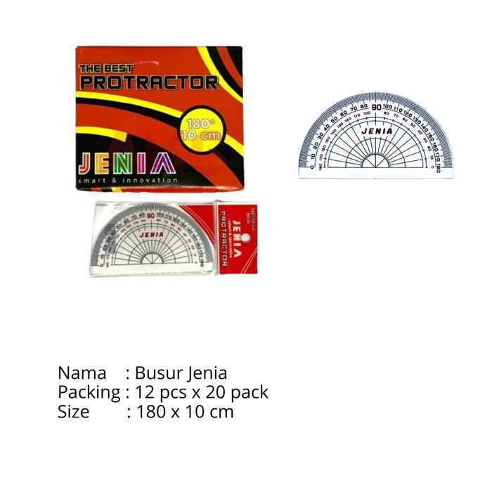 Jenia Protractor Ruler Diameter 10 cm - 180 Degrees (12 pcs) | Shopee ...
