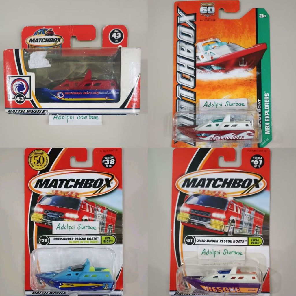 Matchbox sea over-under over under rescue boats ship mbx explorers sea ...
