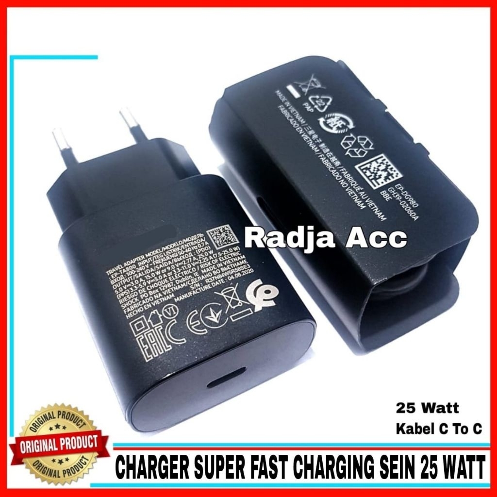 CHARGER FOR SAMSUNG GALAXY A06 A06 5G A16 A16 5G ORIGINAL SEIN SUPER ...