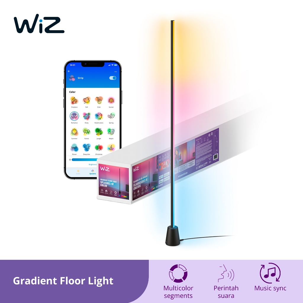 Wiz Gradient Floor Light Rgbic Standing Decorative Lamp Shopee