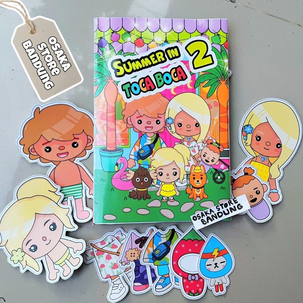 TOCA BOCA quiet books paper doll books SUMMER EDITIONS | Shopee Philippines