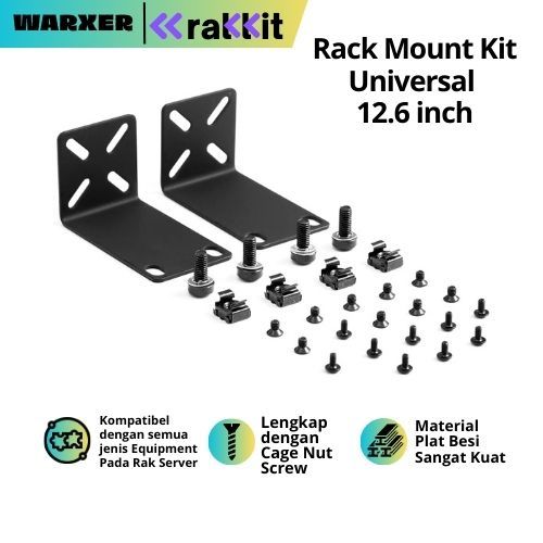 RAKKIT Rackmount Kit Server Rack Ear Bracket Ear Rack Mikrotik Cisco ...