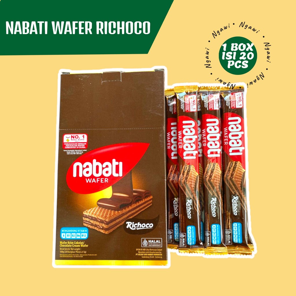 NABATI WAFER BOX RICHOCO CONTENTS 20, NABATI WAFER | Shopee Philippines