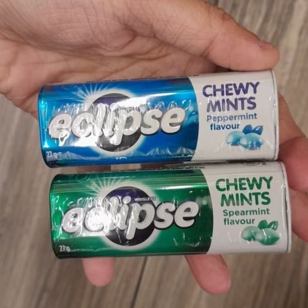 Eclipse chewy candy tube 27gr PEPPERMINT flavored candy SPEARMINT/ per ...