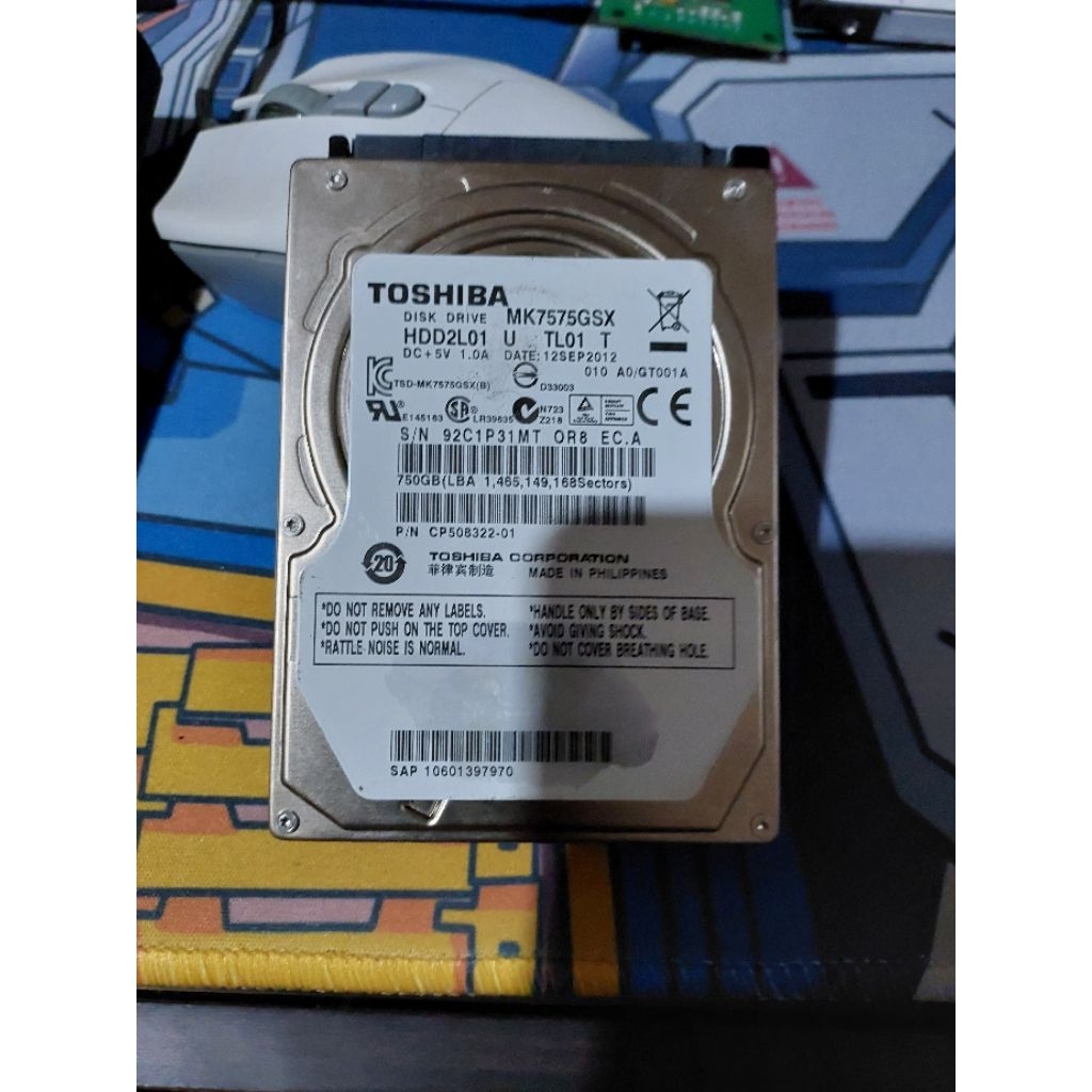 USED NORMAL SENTINEL 750GB LAPTOP HARD DISK 100 PERCENT | Shopee ...