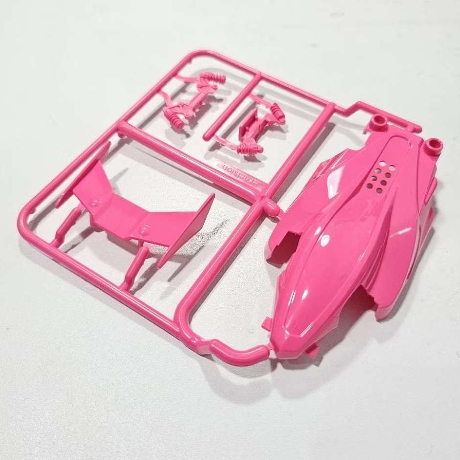 REPLIKA Body Dual Ridge COAK / PRECISION / Pink - Replica Tamiya Mini ...
