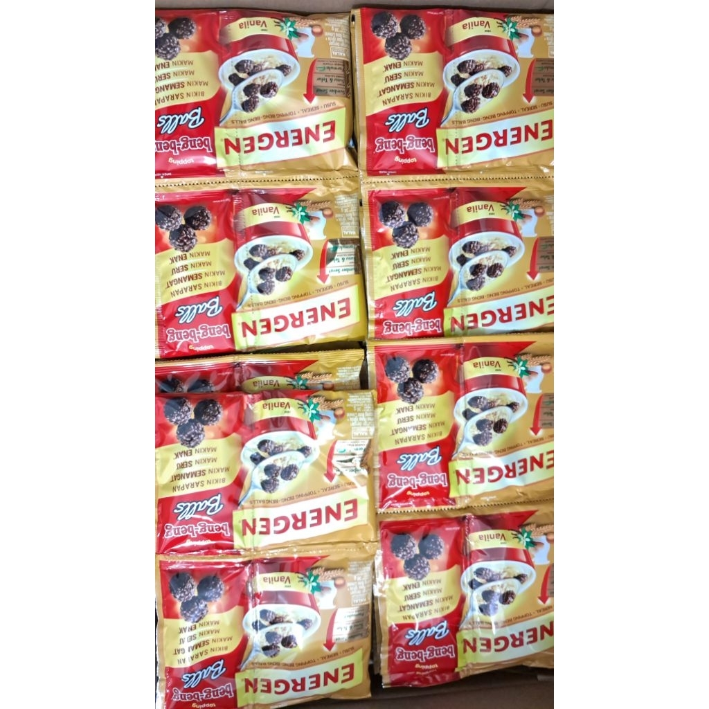 New! Energen Topping Beng-Beng Balls 1 Renceng (10 Sachets) | Shopee ...