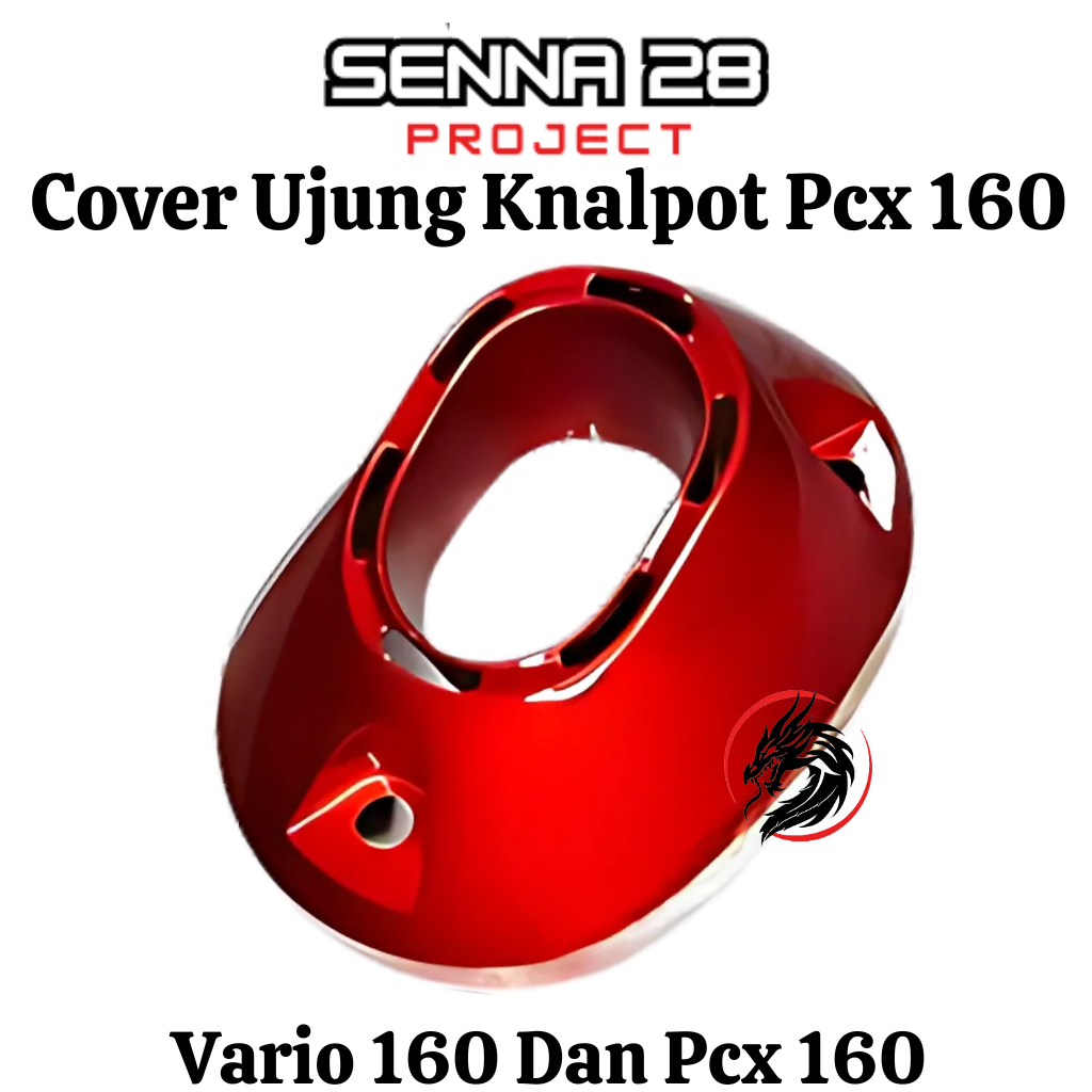 MERAH Muffler Cap Muffler Honda PCX New 160 K1Z pnp Vario 160 new Candy ...