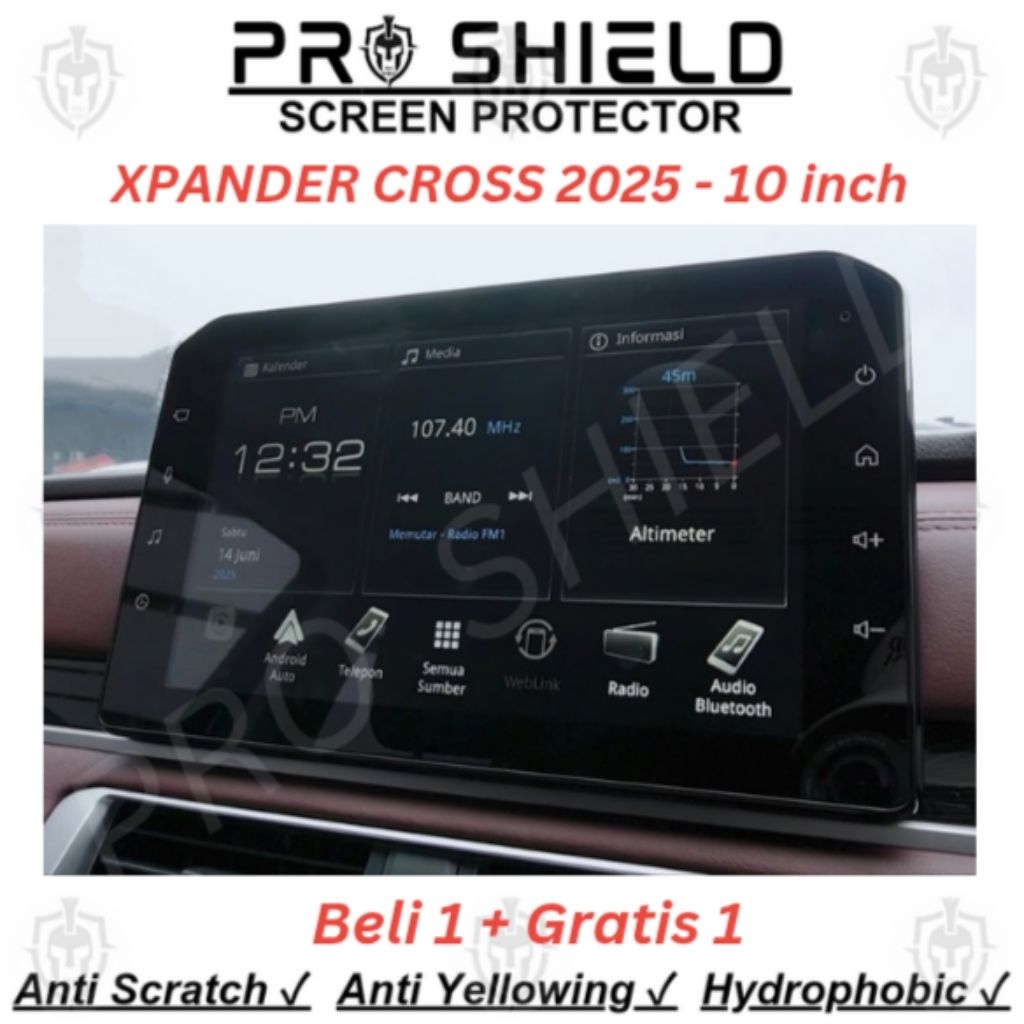 Anti-scratch head unit Xpander Cross 2025 Facelift 10 inch | Shopee ...
