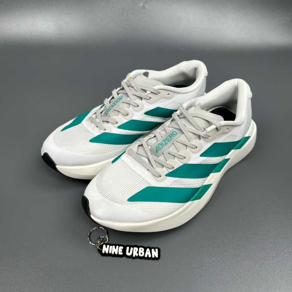 ADIZERO EVO SL WHITE PURE TEAL RUNNING SHOES | Shopee Philippines