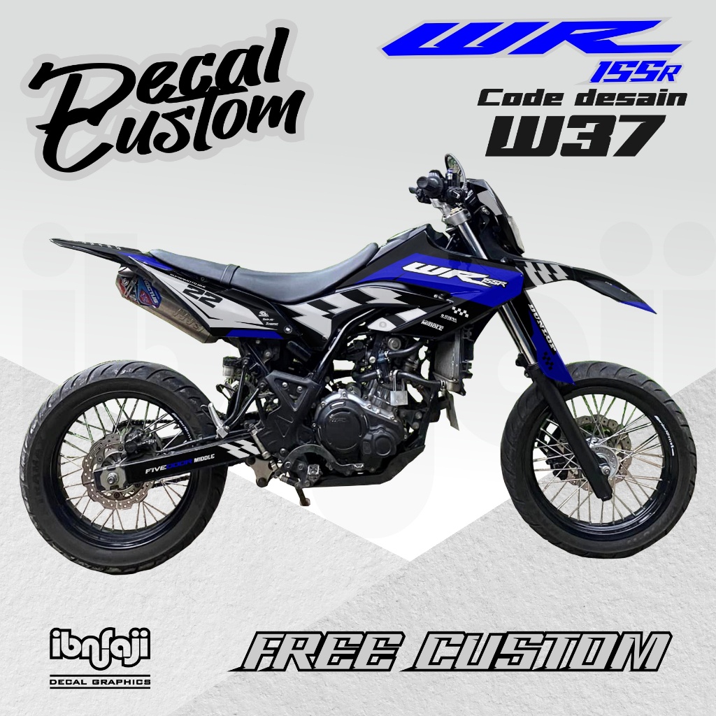 Decal wr 155 r custom full body design request color name number code ...