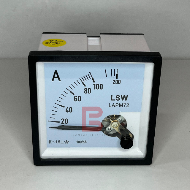 LSW Ampere Meter Analog 100/5A 72 x 72 Panel Meter 100A Via CT | Shopee ...