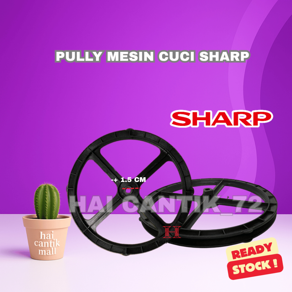 MESIN SHARP WASHING MACHINE PULLY / PULLEY 6–7 KG / SHARP 2-TUBE ...