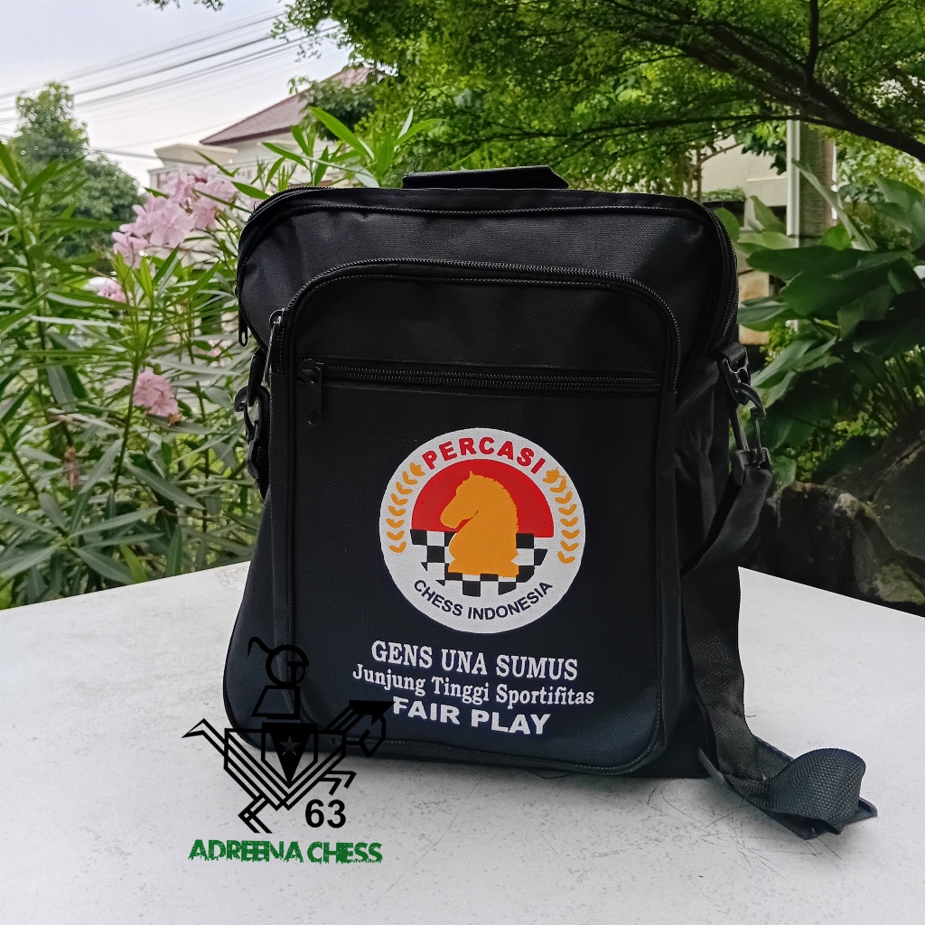 Plain Motif Sling Chess Bag with Percasi Logo | Shopee Philippines