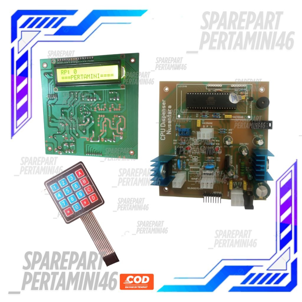 TOMBOL Pertamini Pom Mini Digital Ic Cpu 32A 5 AC program and Button ...