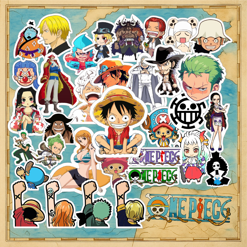 One Piece Premium Pack Stickers Luffy Nami Sanji Zoro Akseroris gear 5 ...