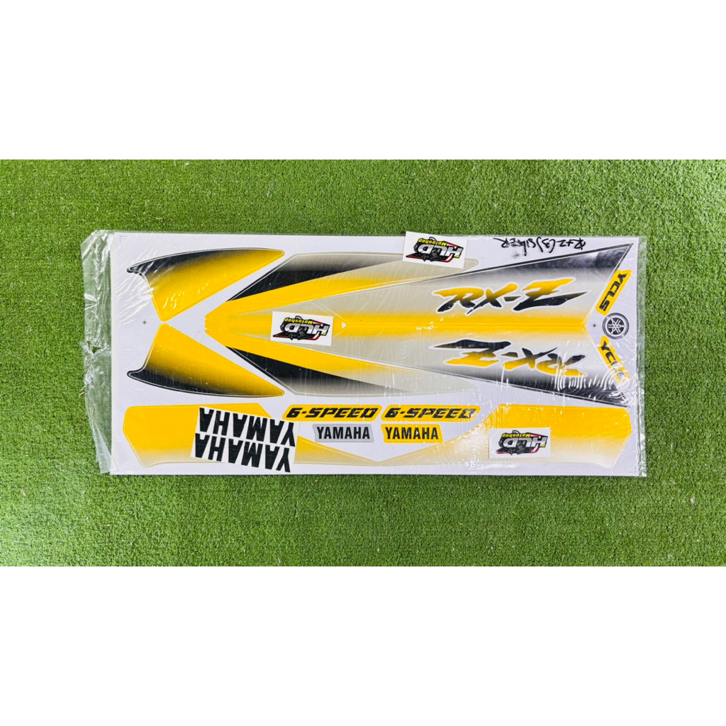 Old RXZ Body Sticker. Striping Les Body Full Set Yamaha RXZ Mile Yellow ...