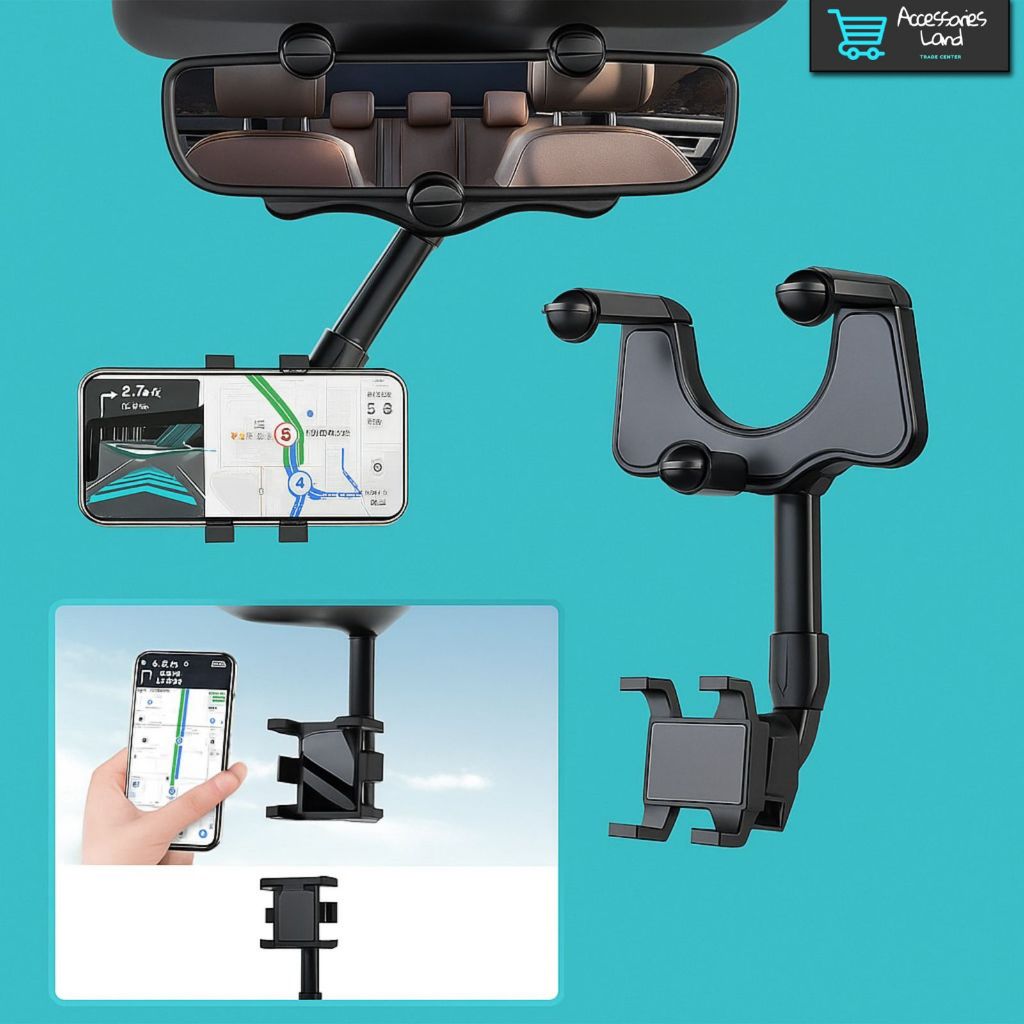 HD-59 360 DEGREE ROTATING CAR HP HOLDER / UNIVERSAL MIRROR HOLDER ...