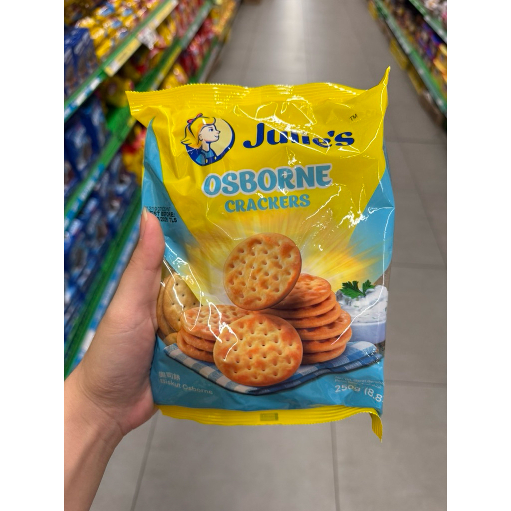 Julie's julies osborne crackers 250gr / choco sticks / milk sticks 80gr ...