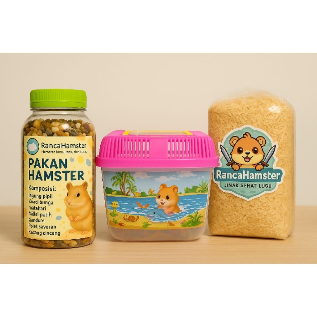 HAMSTER CARE PACKAGE (Mini Cage + Powder + Feed) | Shopee Philippines