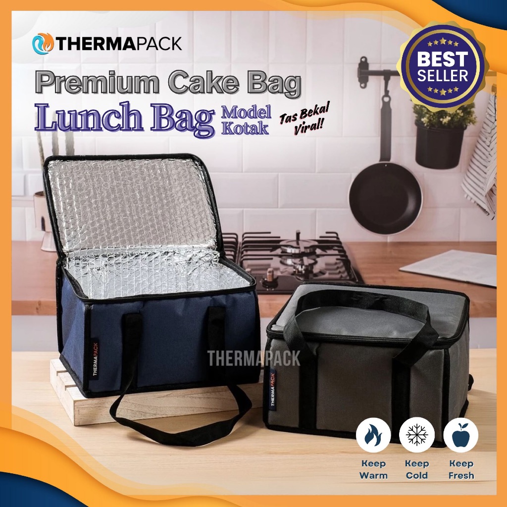 ThermaPack PREMIUM CAKE THERMAL BAG | Heat Resistant Cold Lunch Bag ...