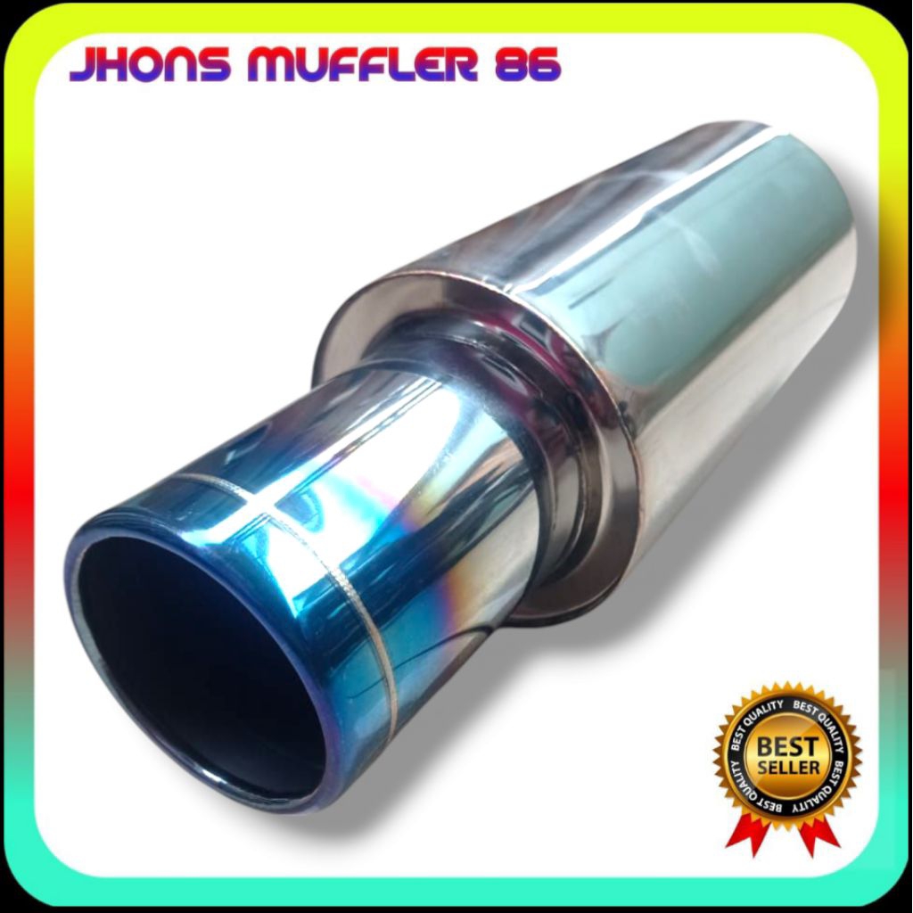 Racing car exhaust pro drag blue fire cool bus big muffler long tube ...