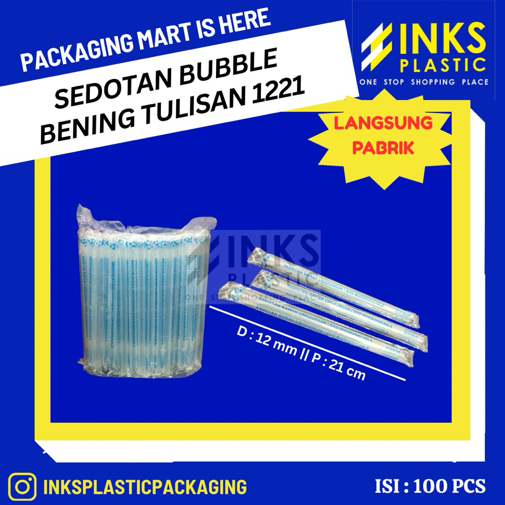 STERILE CLEAR BUBBLE STRAWS 1221 (100 PCS) | Shopee Philippines