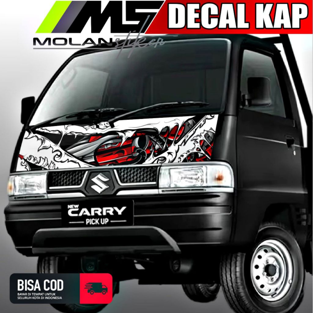 Decal Sticker Striping Variation Front Cabin SUZUKI Carry Futura ...