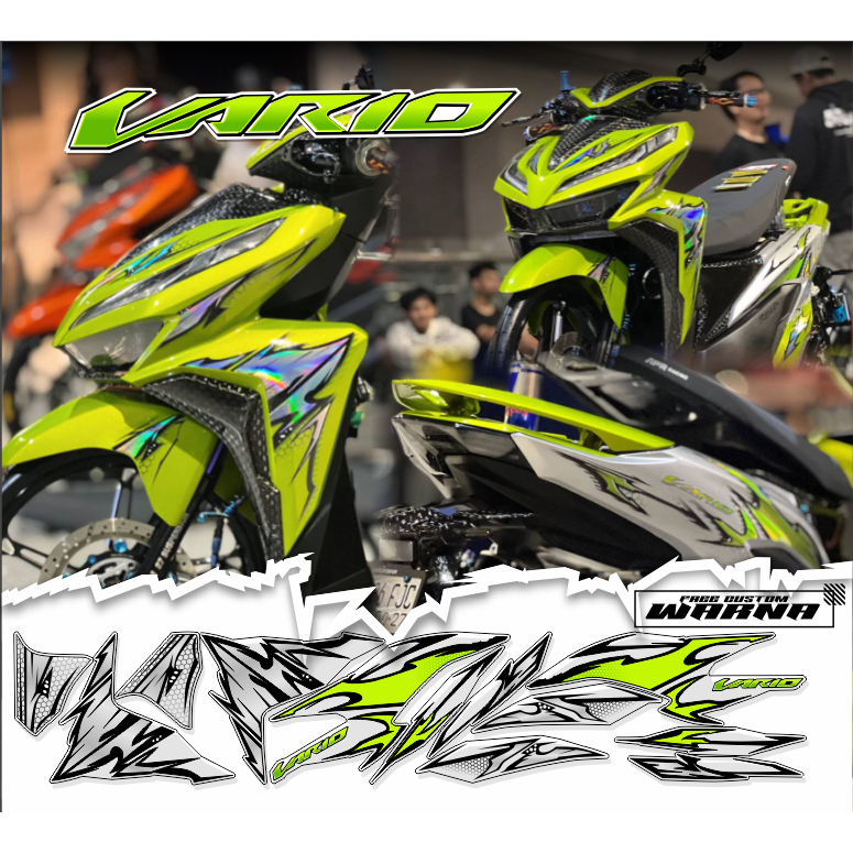 Transparent striping sticker for vario led new gen 1 125/150, various ...