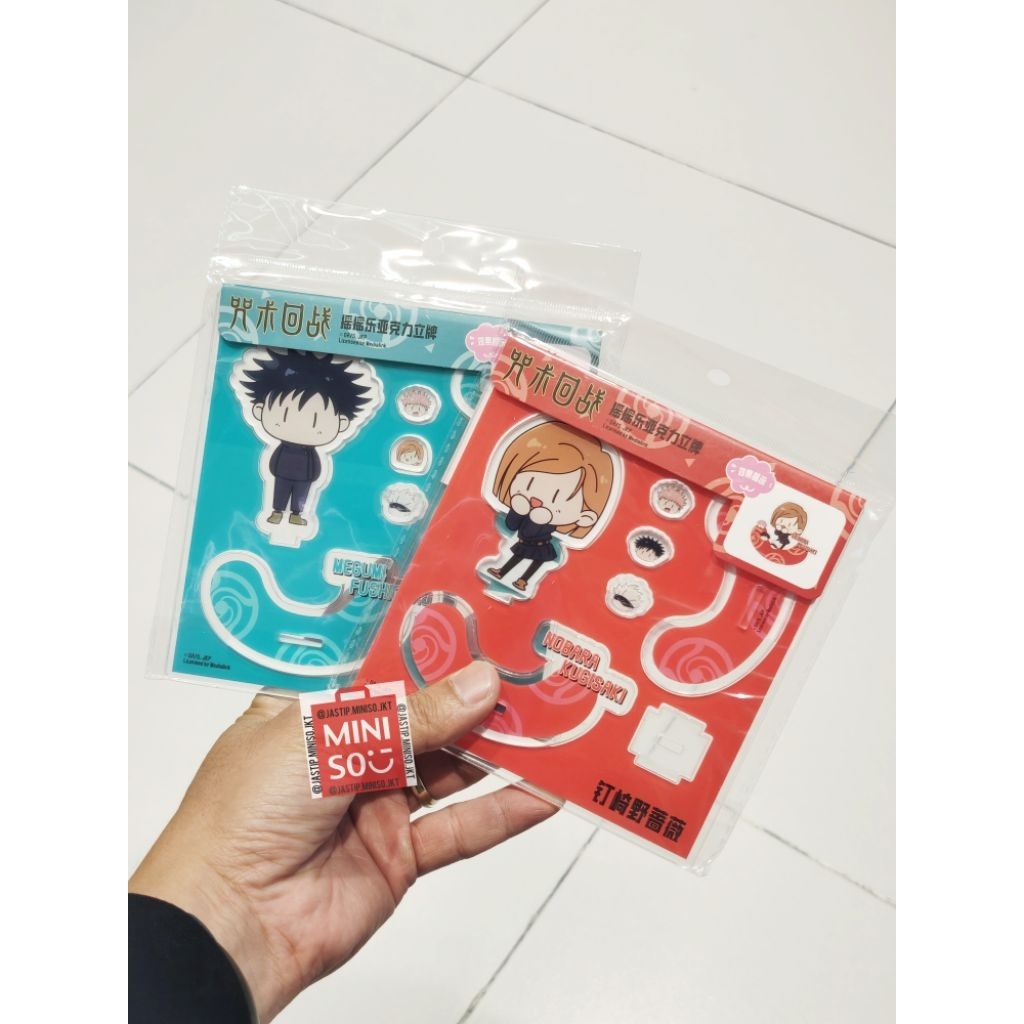 MINISO Chibi Shaker Acrylic Stand JUJUTSU KAISEN Series (YUJI / GOJO ...