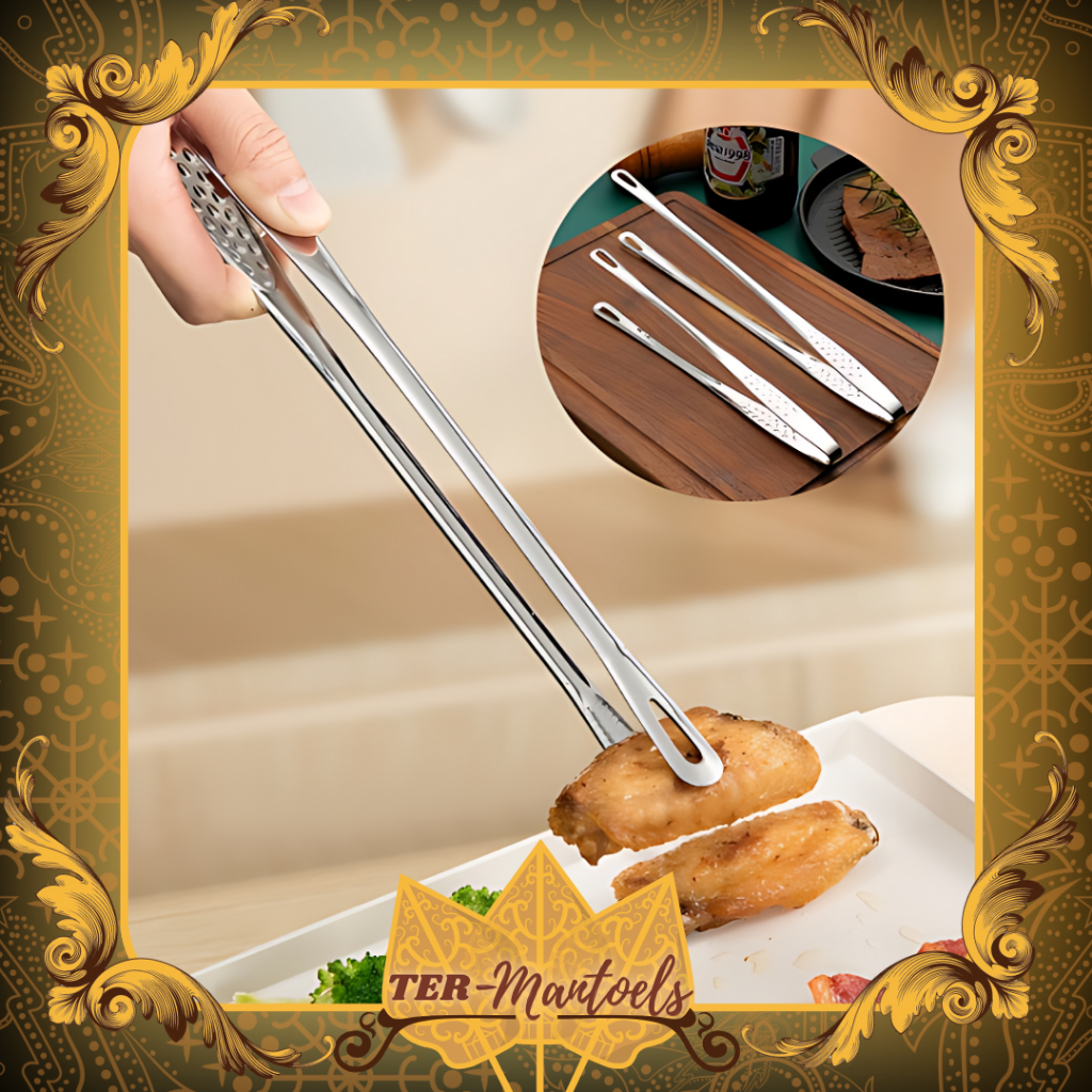 304 Stainless Steel BBQ Meat Tongs Multipurpose Food Tongs Fried Food ...