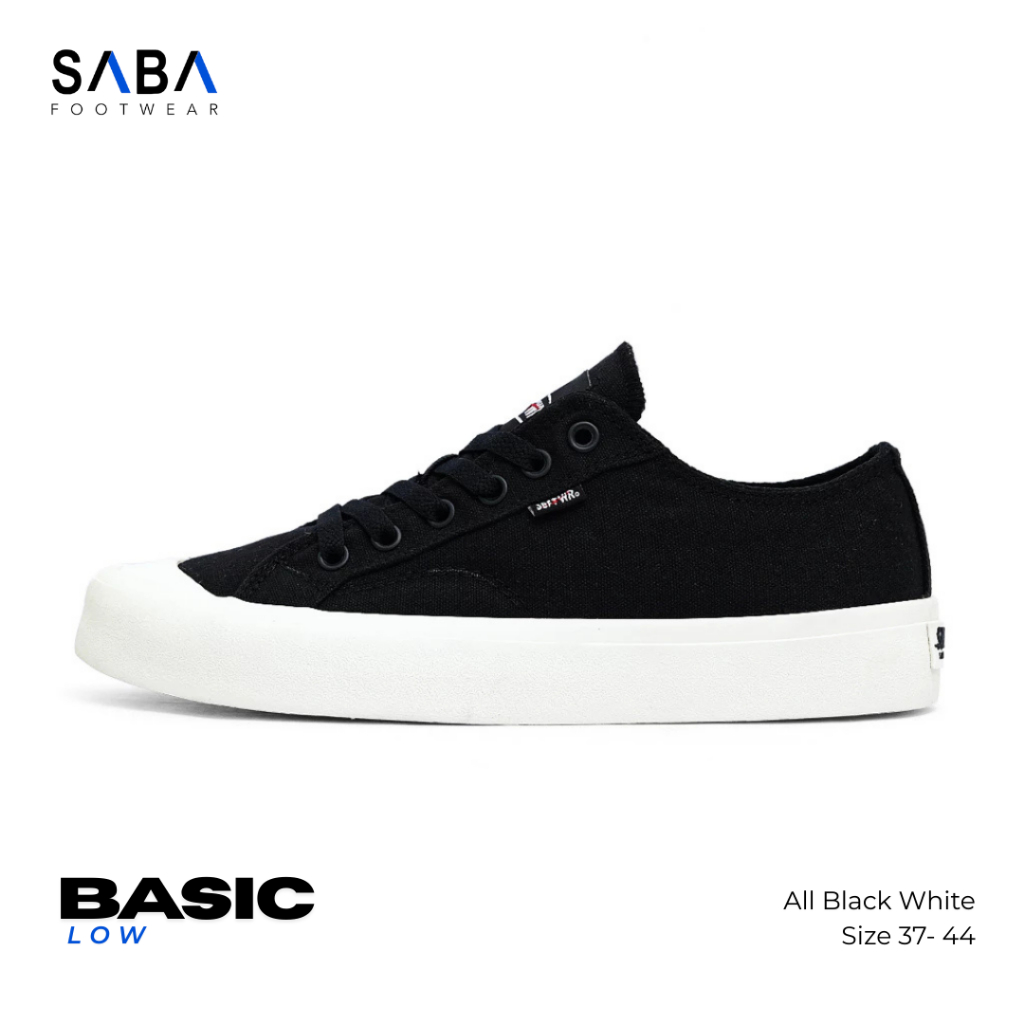 SABA Basic ALL Black White - 100% Original Men's and Women's Casual ...