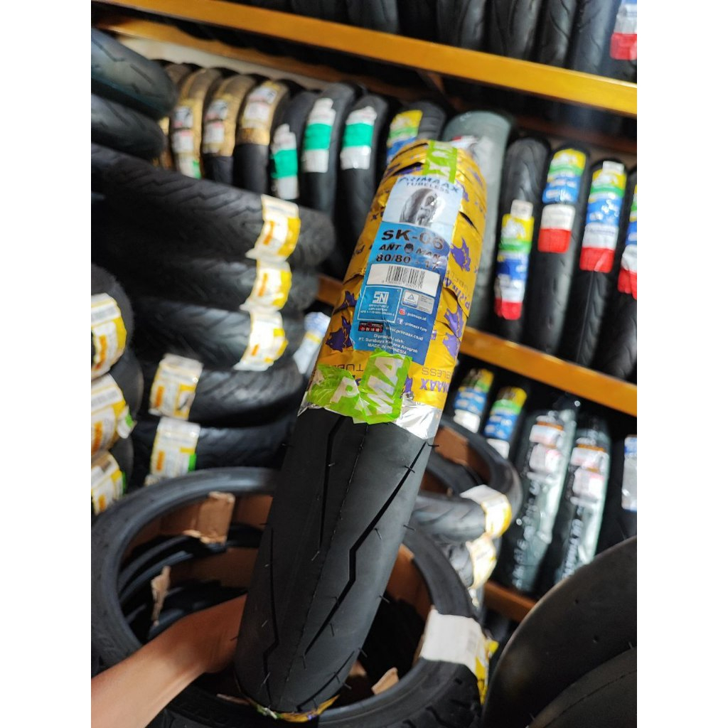 PRIMAAX 80/ 80-17 SK06 TUBELESS Motorcycle Tires REVO, SUPRA, JUPITER ...