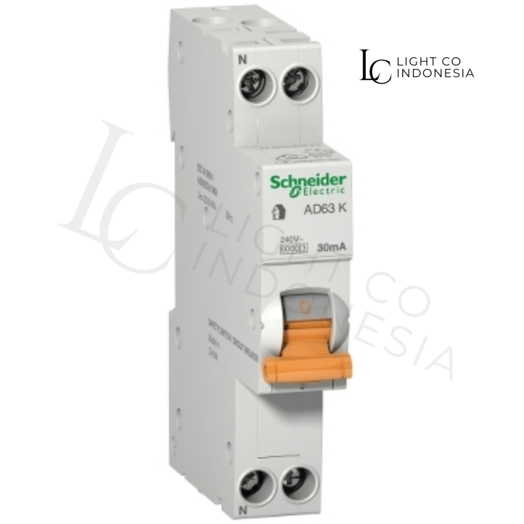 SCHNEIDER RCBO Slim 20A 1phase / ELCB 20A 1phase RCBO SCHNEIDER Slim ...